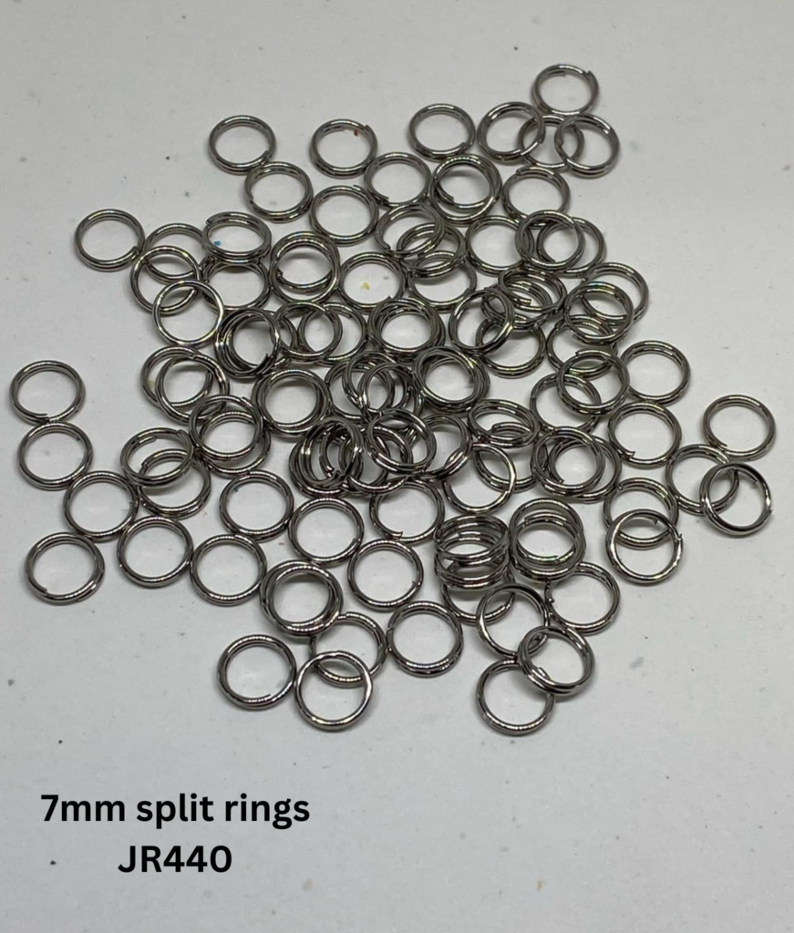 7mm Stainless steel split jump rings – 100pcs – Flatwearable Artisan ...